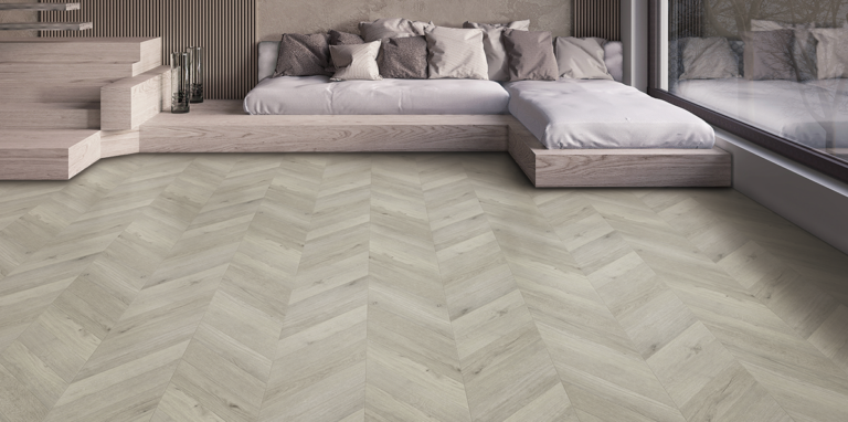 Grey Spark Chevron - Twelve Oaks